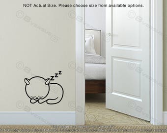 Cat wall decals | Etsy