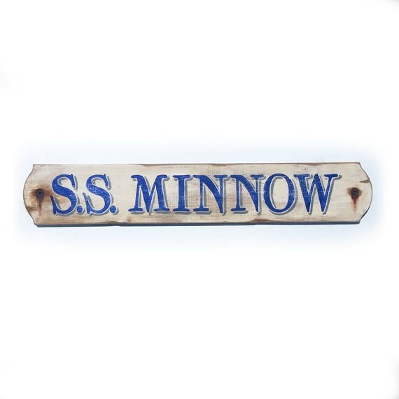 S.S. Minnow Gilligan's boat sign