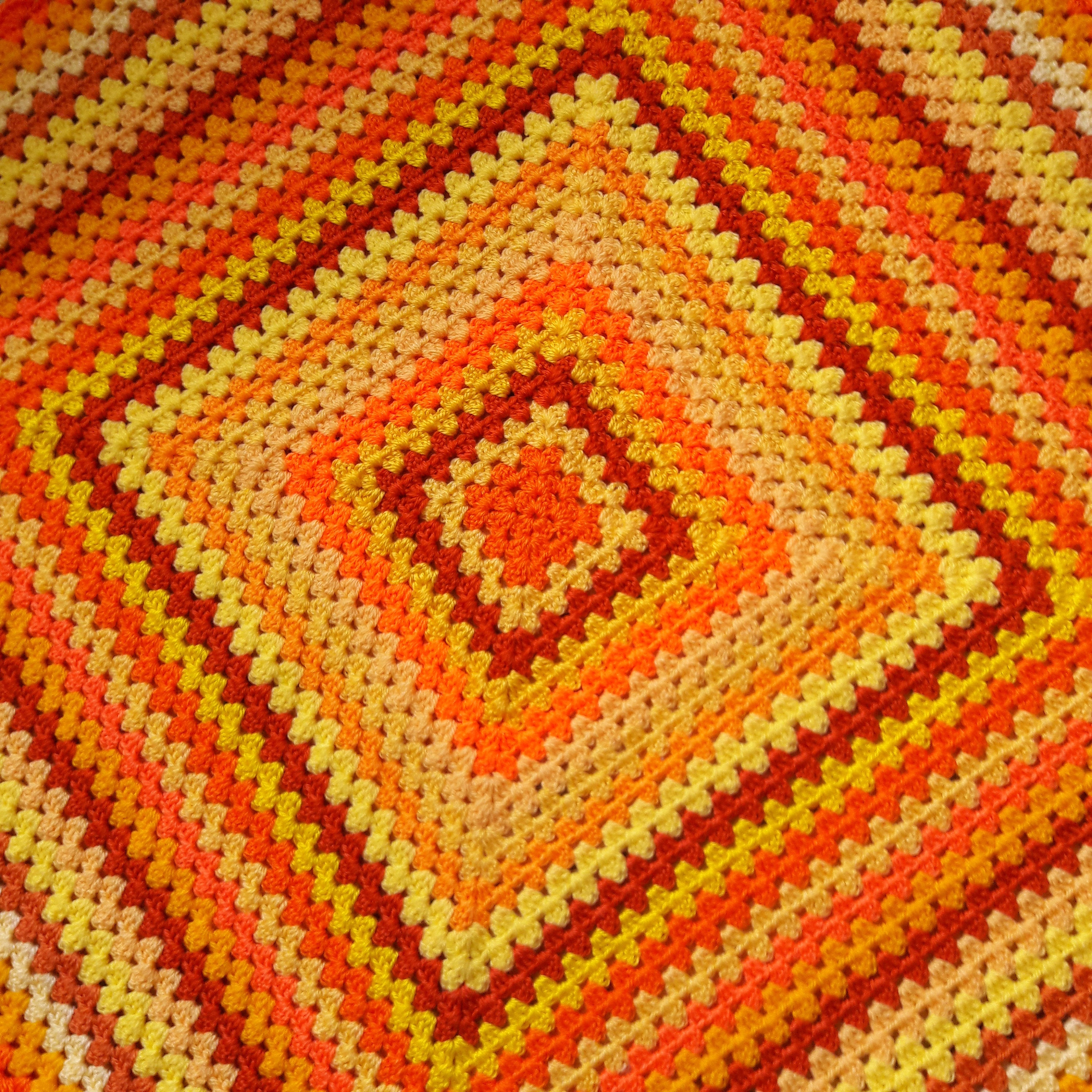 Yellow Crochet Baby Blanket Orange Crochet Baby Afghan Blanket