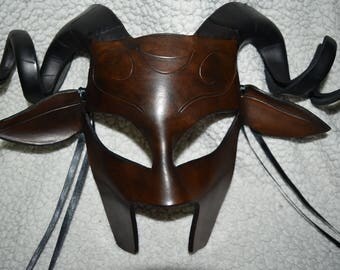 Leather face mask | Etsy