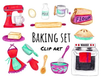 Baking clip art | Etsy