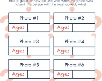 Guess her age | Etsy