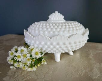 Fenton milk glass | Etsy