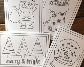 Coloring cards | Etsy