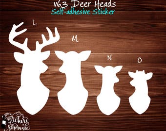 Deer head stencil | Etsy