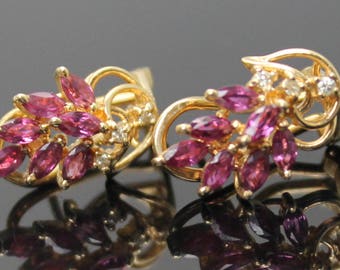 Omega back earrings | Etsy