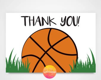 Basketball thank you | Etsy