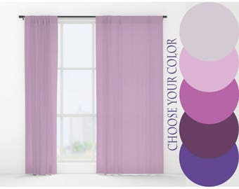 Lavender curtain | Etsy