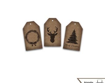 Christmas gift tag | Etsy