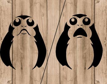 Porg car decal | Etsy