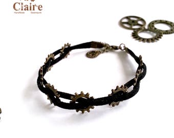 Steampunk bracelet | Etsy