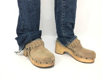 Chunky heel clogs | Etsy