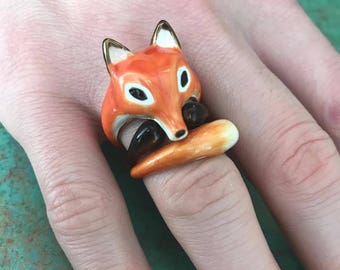 Fox ring | Etsy