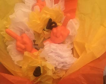 Nope Middle Finger Necklace