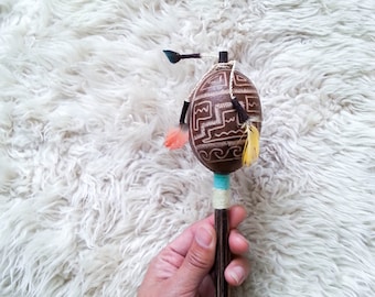 Ceremonial rattle | Etsy