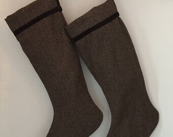 Brown stockings | Etsy