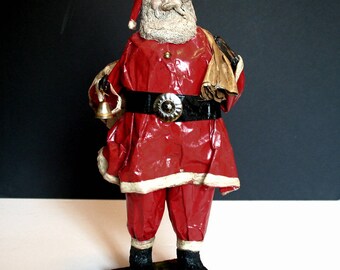 Paper mache santa | Etsy