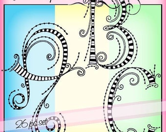 Dangles Alphabet Upper & Lower Case Personal and Limited