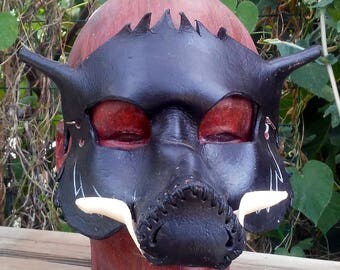 Boar mask | Etsy