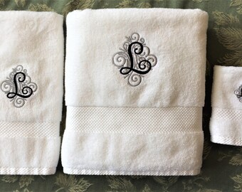 Embroidered towels | Etsy