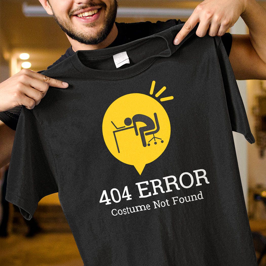 Funny Halloween Costume. Error 404 Costume Not Found Halloween