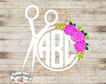 Scissor decal | Etsy