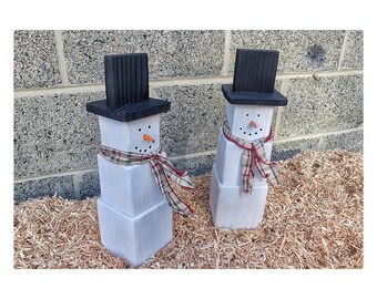 Rustic snowman | Etsy