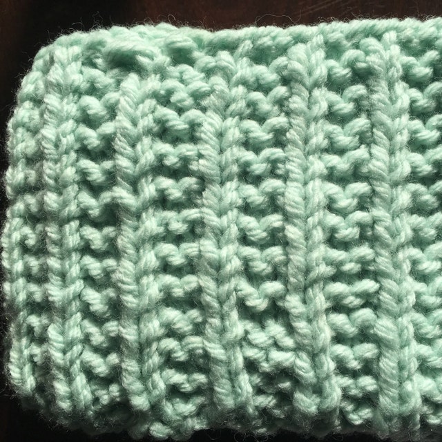 Hand knitted slouchy beanies gloves baby by StaceysKnitWits