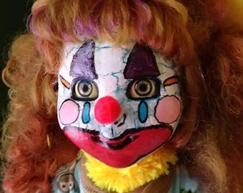 Creepy clown doll | Etsy