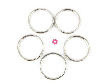 10 Extra Large Split Rings for Key Ring and Key Chains