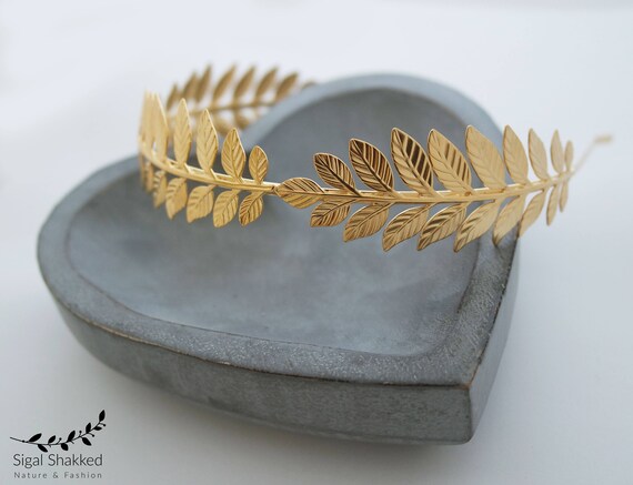 Greek Crown Leaf Crown Bridal Headband leaf Headpiece