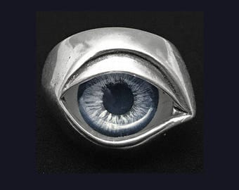 Glass eye ring | Etsy