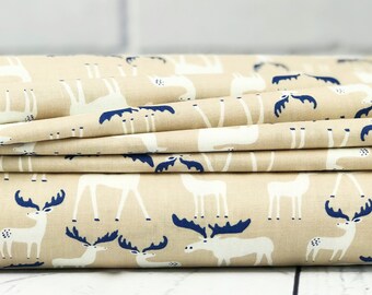 Moose fabric | Etsy