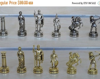 Greek chess set | Etsy