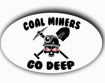 Miner sticker | Etsy