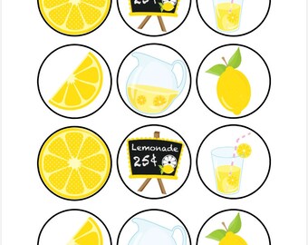 Lemon cupcake topper | Etsy
