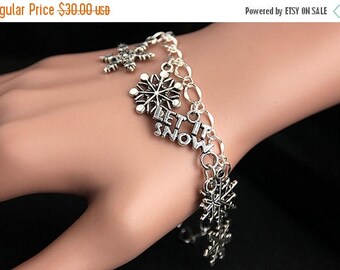 Snowflake bracelet | Etsy