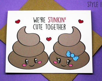 Poop card | Etsy