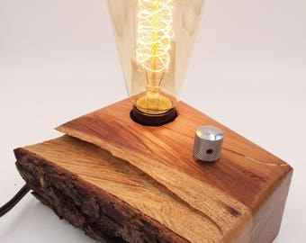 Live edge lighting | Etsy