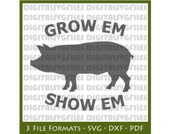 Show pig clip art | Etsy