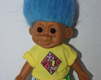 Blue hair troll | Etsy