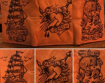 Leather pyrography | Etsy