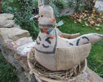 Primitive chickens | Etsy