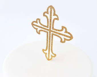 Cross cake topper | Etsy