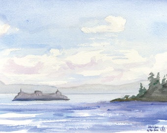 Seattle Ferry Print