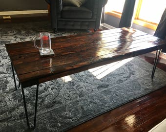 Wood coffee table | Etsy