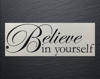 Believe vinyl decal | Etsy
