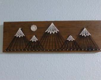 Mountain string art | Etsy