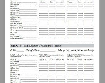 Symptom tracker | Etsy