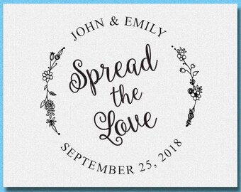 Wedding rubber stamp | Etsy